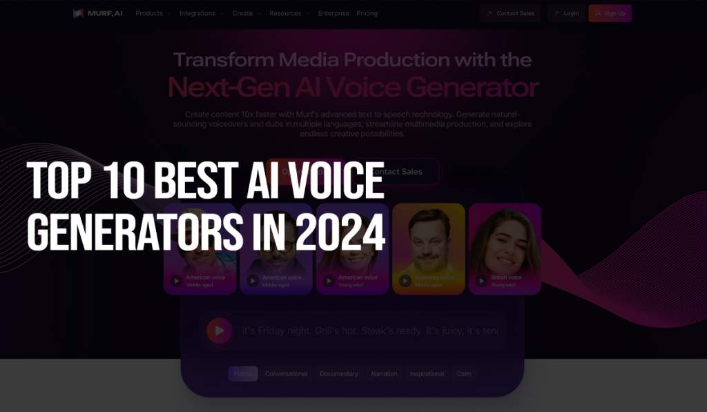 Top 10 Best AI Voice Generators in 2024: Features, Benefits, and How to ...